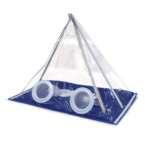 Plastic glove box - Captair Pyramid - Erlab - disposable / mobile / PVC