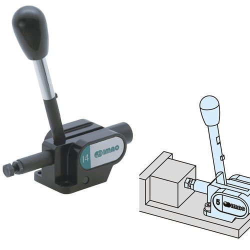 Straight-line toggle clamp / compact / push-pull - QLSNS - Imao Corporation