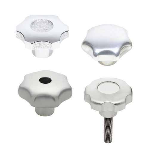 Non-threaded knob - HK series - Imao Corporation - lobe / cast iron / iron