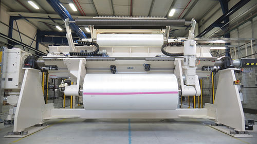 Wide material rewinder-winder - Roth Composite Machinery GmbH