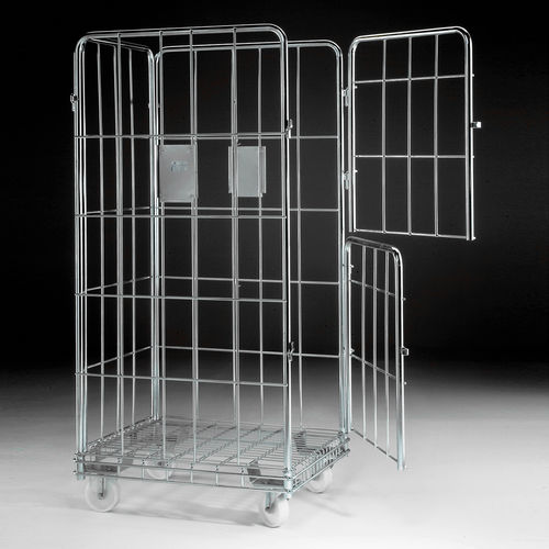 Textile roll container - Creaciones Marsanz S.A - metal / lockable