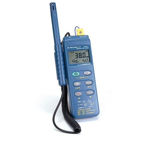 Temperature data-logger - 725 - B&K Precision - relative humidity / RS-232C / with LCD display