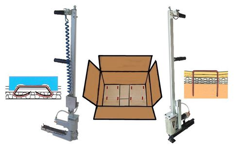 Long-handle stapler - POGOSTICK - MEZGER Heftsysteme - pneumatic / for ...