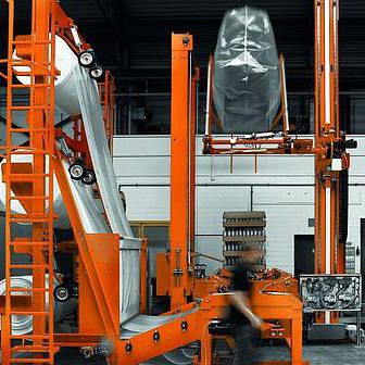 Shrink film hooding machine - Paratech - MSK - automatic / for building ...