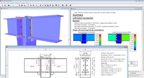 Design software - PowerConnect - BuildSoft - optimization / editing / for steel construction