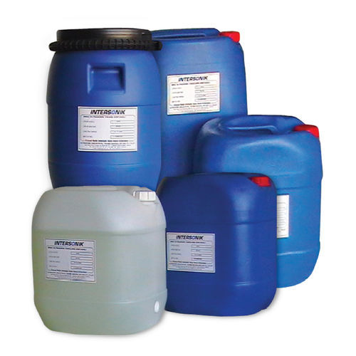 Cleaning chemical - INTERSONIK PARTS WASHING MACHINE CORP