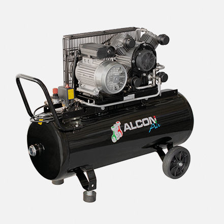 Piston compressor - MOVABLE 100 C - ALCONAIR - air / electric / on casters