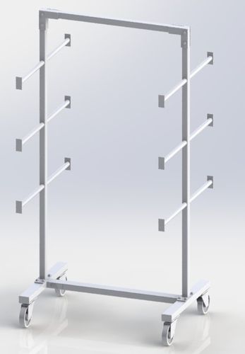 Open cable trolley - MGR srl - steel / double / rotating
