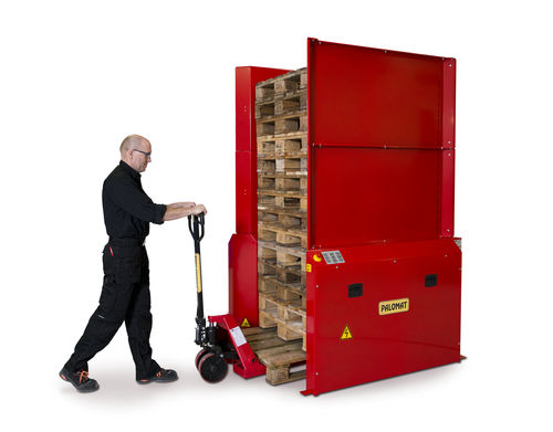 Pallet stacker-destacker - PALOMAT® GREENLINE - PALOMAT®