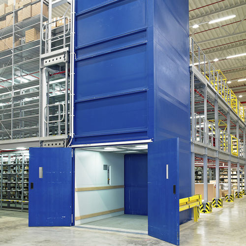 Goods lift with electric actuator - ESCORTA® - Lödige Industries ...