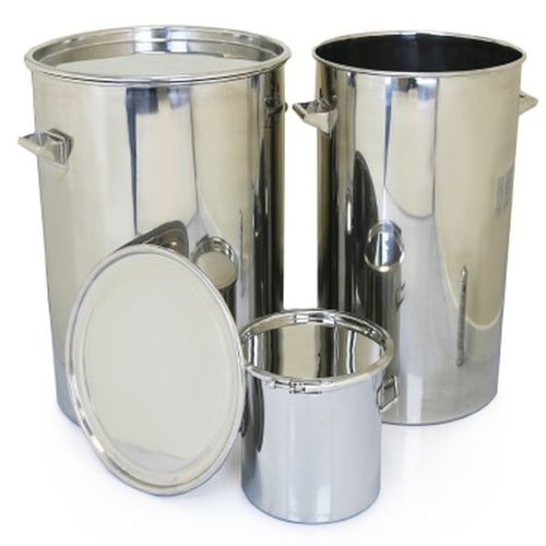 Stainless steel drum - SAM-A126 series - NOVETAL - total opening / with ...