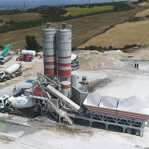 Mobile concrete batching plant - 100 S4 - Semix Concrete Batching Plants