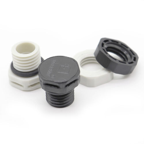 Hexagonal plug - M12 - Shenzhen Milvent Technology Co.,Ltd - male / threaded / plastic