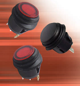 Rocker switch - KC series - CHERRY - single-pole / waterproof ...