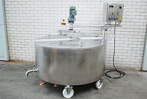 Stainless steel curd machine - C. van't Riet Dairy Technology BV