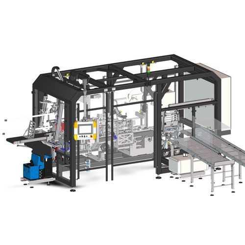 Lateral case packer - MG Tech - fully-automatic / for boxes / for the food industry