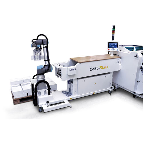 Automatic stacking machine - CoBo-Stack - MBO-folder - paper / robotic