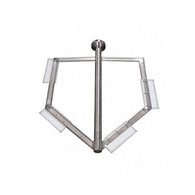 3-blade impeller - AGITASER - helical ribbon / anchor type / sawtooth