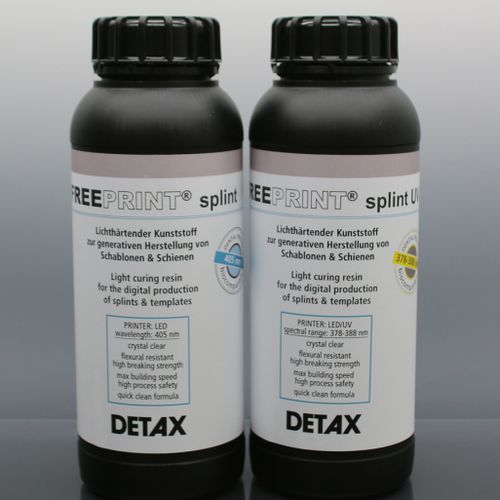Polymer 3D printing resin - Freeprint® splint series - DETAX - dental ...