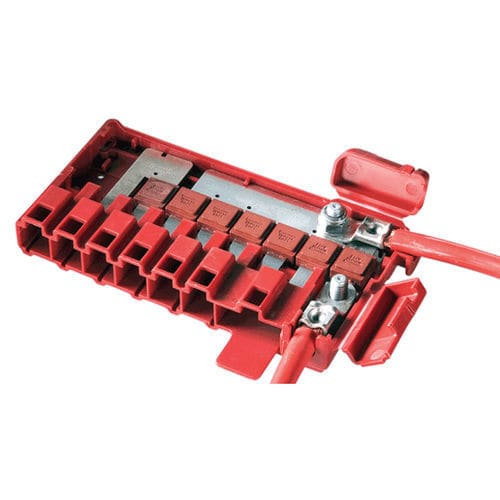 Equipped fuse box - Electro-mechanical components - LEONI - wall ...