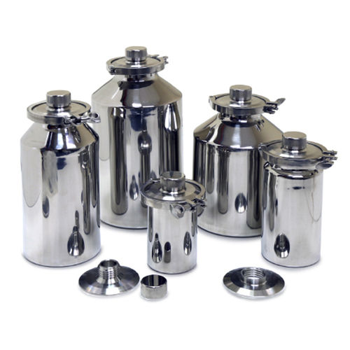 Powder vessel - A417 series - Sampling Systems Ltd - stainless steel