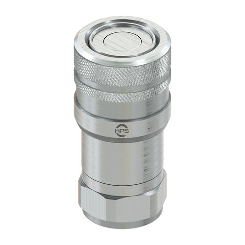 Quick coupling - HPS International - for hydraulic oil / threaded / steel