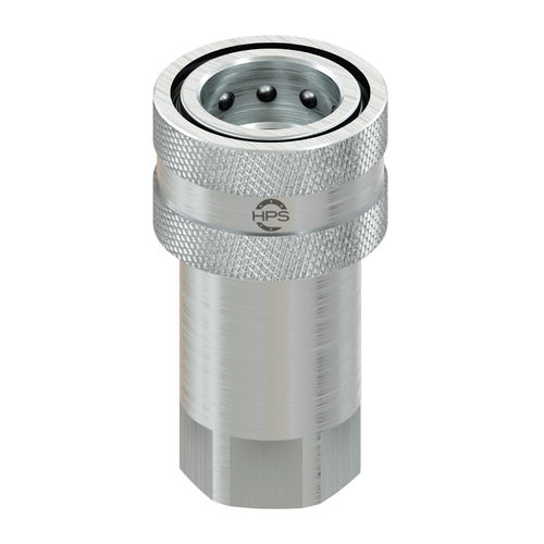 Quick coupling - HPS International - for hydraulic oil / tapped / straight