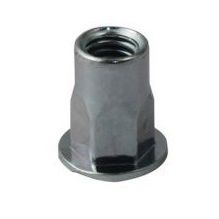 Threaded insert - AC-ITTSE series - FIXI - steel / flat-head