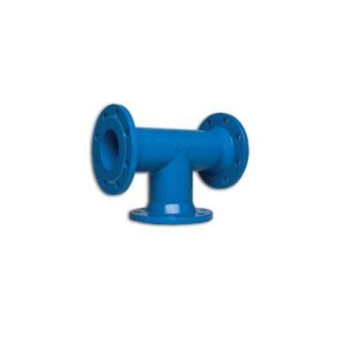 Wastewater fitting - T series - BLUCAST - flange / T-shaped / cast iron