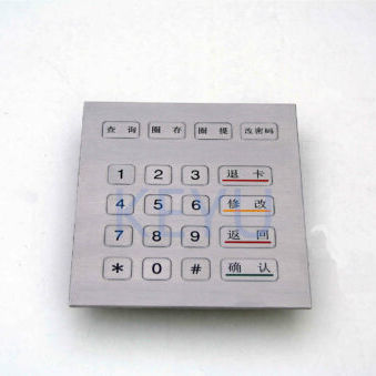 Custom keypad - KY2117 - Shenzhen KEYU Co., Ltd - 20-key / panel-mount ...