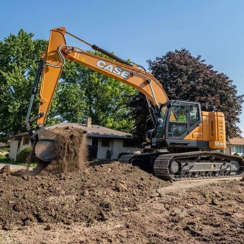 Medium excavator - CX300E - Case - crawler / diesel