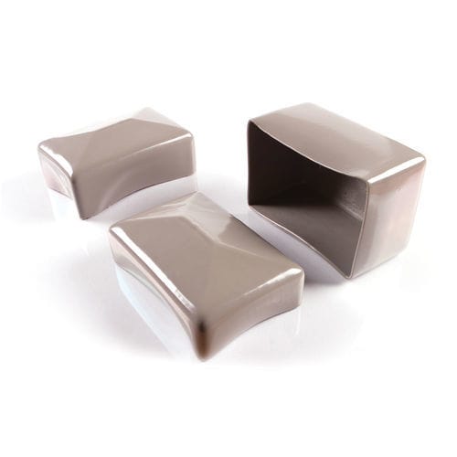 Rectangular cap - PC67 - StockCap - PVC / vinyl / protective