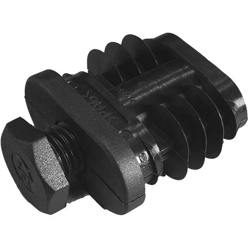 Oval plug - PDO series - PLASTEM - threaded / male / metal