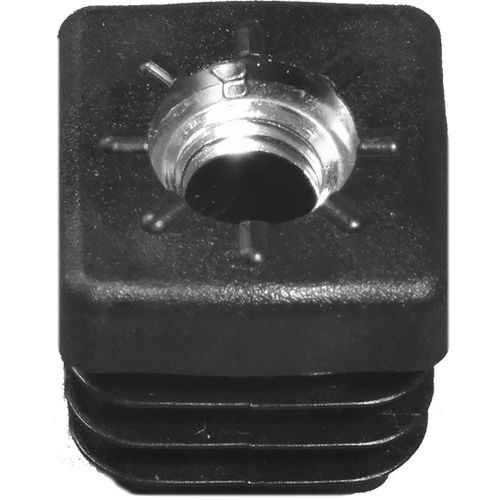 Finned plug - CAJ_M series - PLASTEM - square / threaded / male