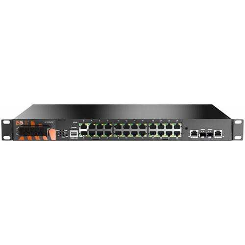 Managed ethernet switch - iES26GF - iS5 Communications - 26 ports ...