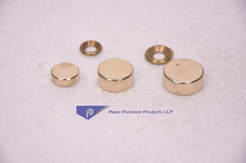 Threaded cap - Paani Precision Products LLP - round / brass / flat