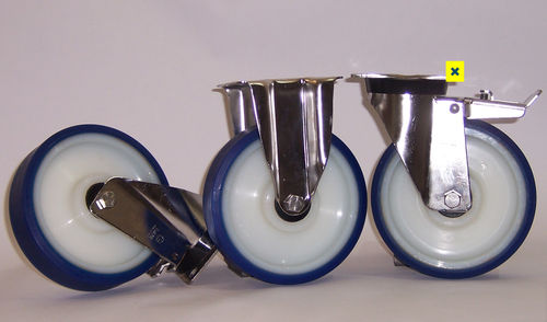 Wheel with solid tire - ADINYL SOFT + INOX40 series - LAG SPA ...