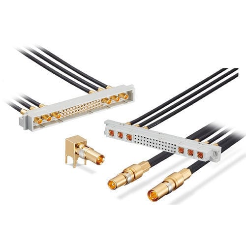 Combined connector - PO51/PO72 Series - Hirose Electric Europe B.V. - DIN / coaxial / FPC