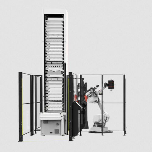 Robotic loading cell - RoboJob - unloading / compact