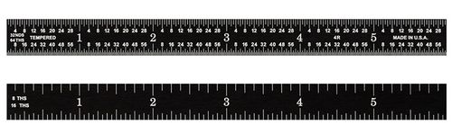Stainless steel ruler - 522970060 - Fred V. Fowler