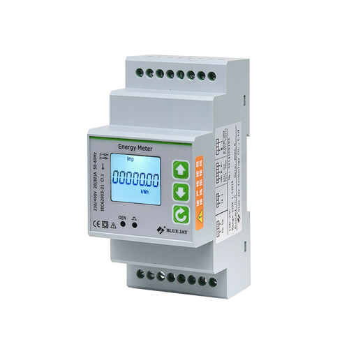 Single-phase electric energy meter - DEM-3M1C - Chongqing Blue Jay Technology Co. Ltd - DIN rail ...