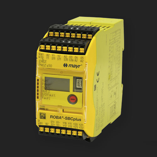 Safe brake controller - ROBA®-SBCplus - Chr. Mayr GmbH + Co. KG - DIN rail