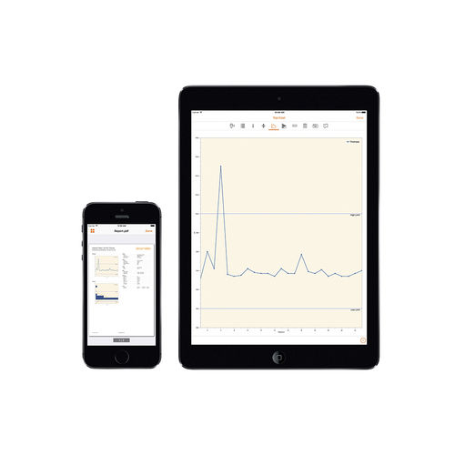 Data transfer mobile app - ElcoMaster® - Elcometer - inspection / Android / iOS