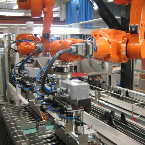 Blister case packer-palletizer - Sinterpack - pick-and-place / robotic ...