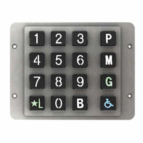 16-key keypad - Dewhurst - 13-key / panel-mount