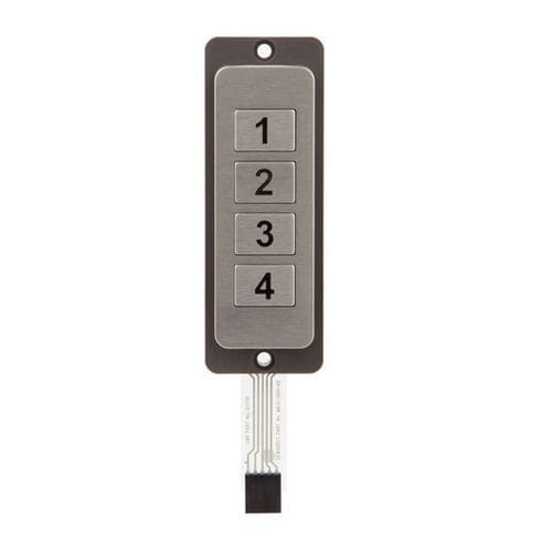 4-key keypad - MA12 - Dewhurst - panel-mount / IP66