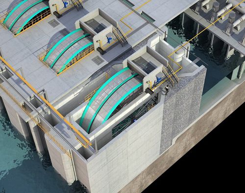 Drum screen - Geiger® - Aqseptence Group - for wastewater treatment