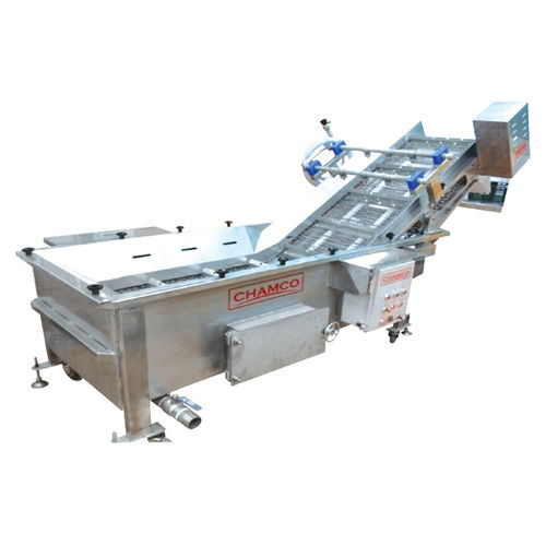 Fish washing machine - CHCW - 3 - Chamco - belt / rinsing / spraying