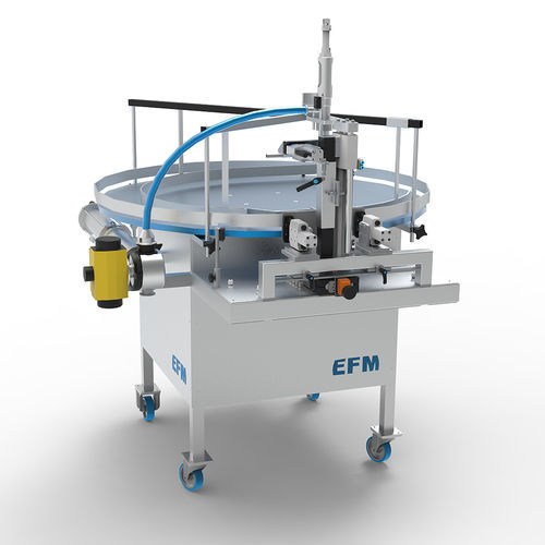 Piston filling machine - C1200 - EFM MACHINERY - semi-automatic / container / for liquids