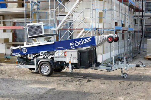 Electric goods lift - Junior 24e - Böcker Maschinenwerke GmbH - battery-powered / for the ...